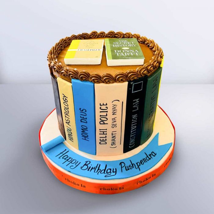 Bookworm’s Birthday Cake | Customizable Designer Cake – Choko La