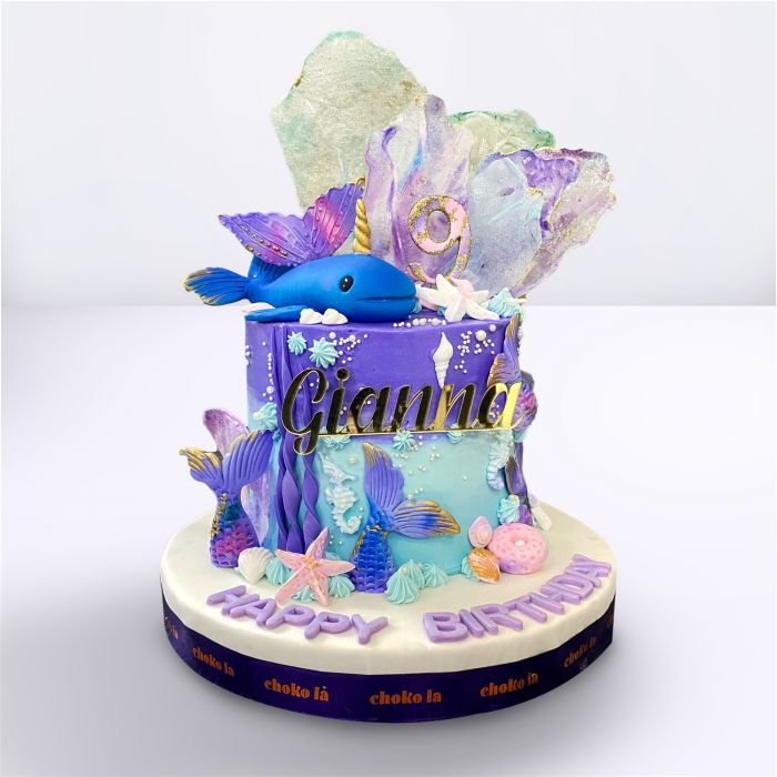 Whale Theme Cake | Customizable Designer Cake – Choko La